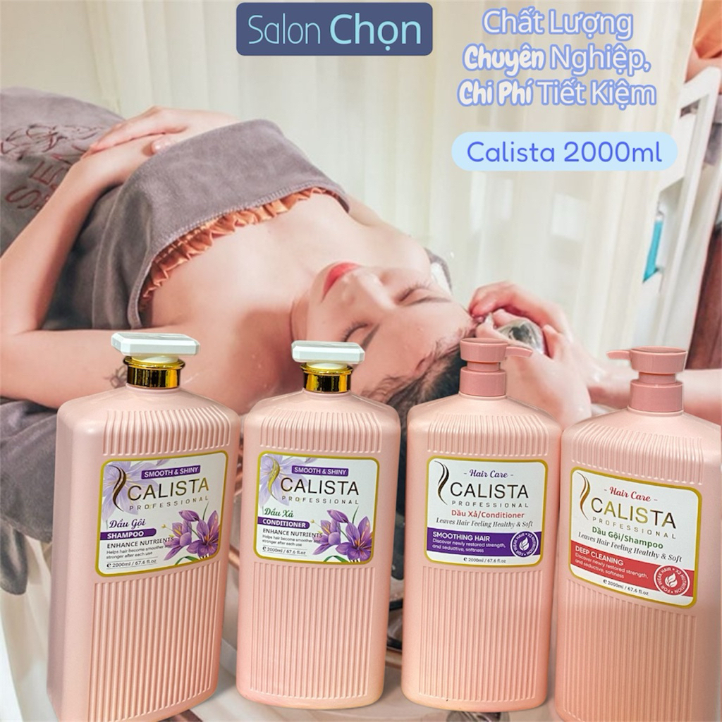 Combo dầu gội xả CALISTA Professional 2000ml Chính hãng (2 Lít ...