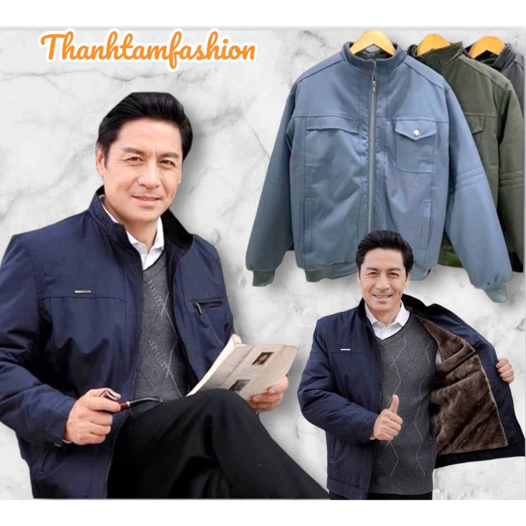 ( DEAL MỞ BÁN ) Áo Khoác Phao Nam Trung Niên Tặng Bố, Tặng Ông, Tặng Ck ...