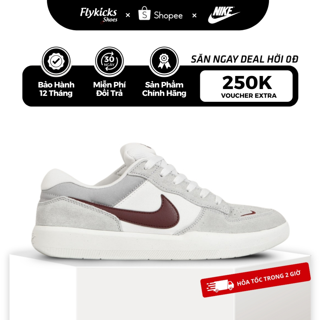 Giày Nike SB Force 58 Light Smoke Burgundy FQ7637-001 thể thao nam nữ ...