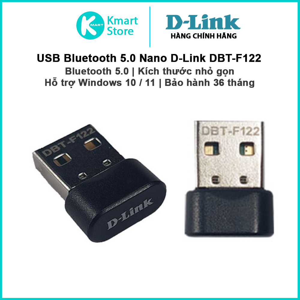USB Bluetooth D-Link DBT-F122 | Bluetooth 5.0 | KÍch thước nhỏ gọn | Hỗ ...