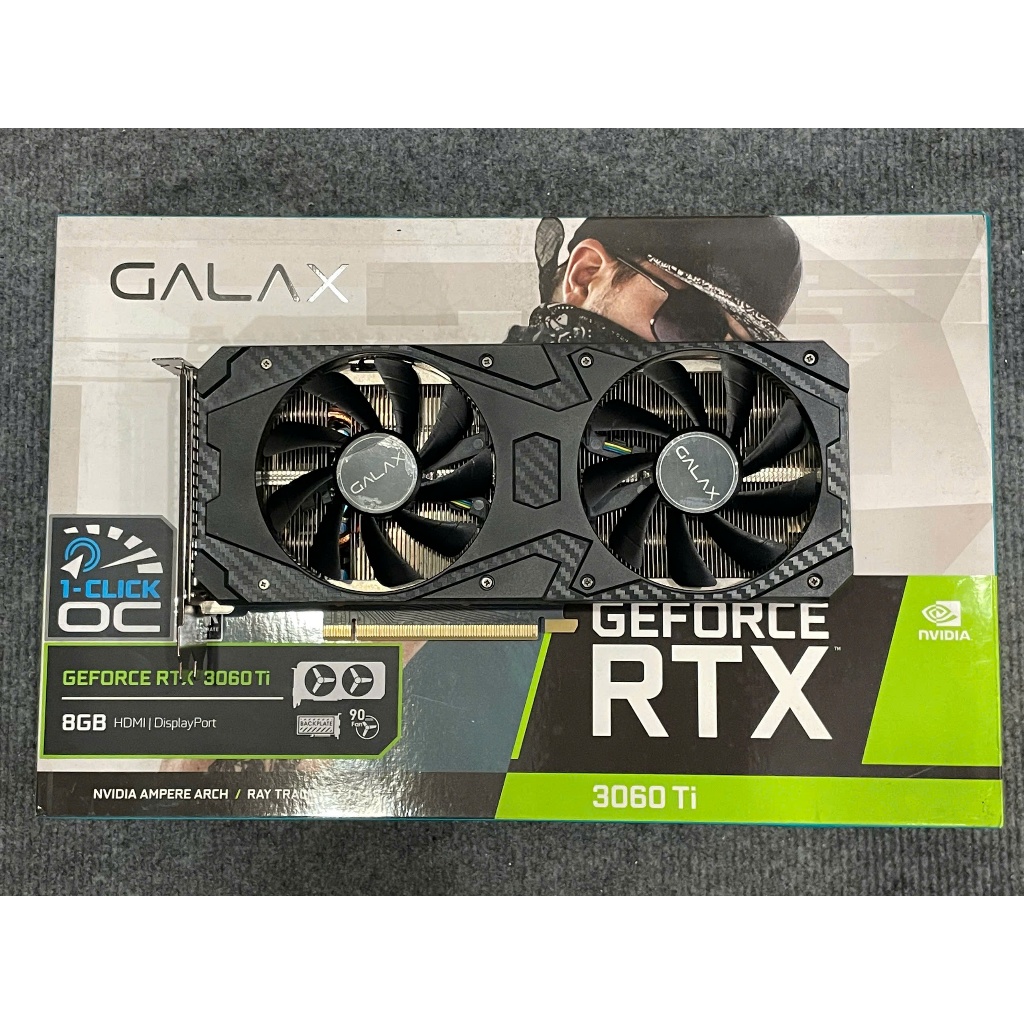Card Màn Hình VGA RTX 3060 Ti Galax 8GB 1-Click OC LHR GDDR6 FULL BOX ...