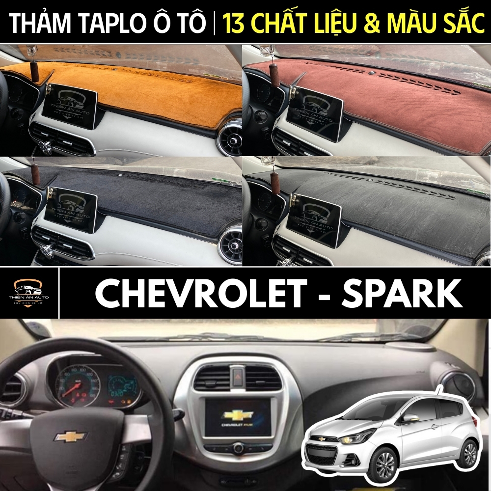 Thảm taplo CHEVROLET SPARK, Thảm Phủ Taplo Ô Tô 13 Chất Liệu Da, Nhung ...