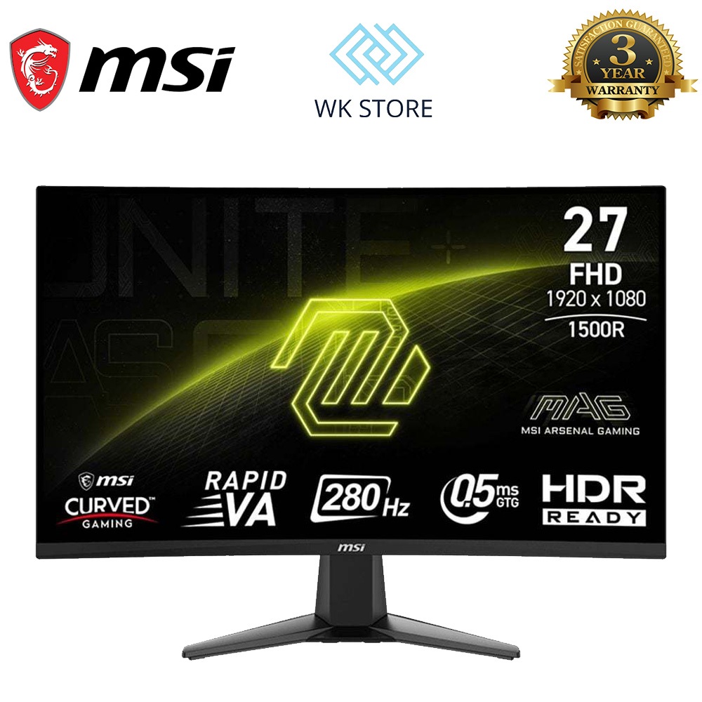 Màn Hình MSI MAG 274CXF | 27 inch Cong, 280Hz, Full HD, Mới BH 36T ...