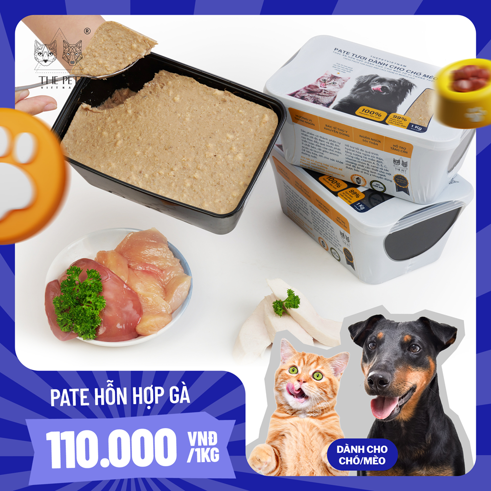 Pate Tươi Cho Chó Mèo Vị Hỗn Hợp Gà The Pet Vietnam (Mixed Chicken And ...