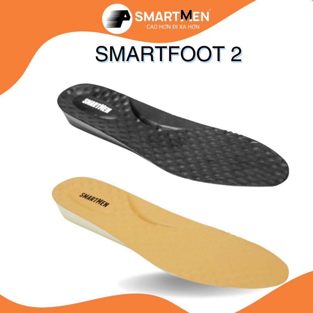 Lót giày SMARTMEN SMARTFOOT Thế hệ 2 Hỗ trợ tăng chiều cao (1 đôi ...