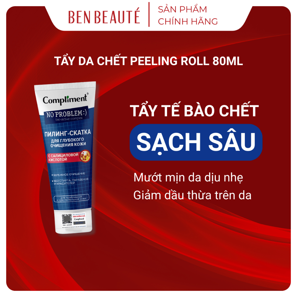Tẩy Da Chết Compliment No Problem Peeling Roll Làm Sạch Sâu Lỗ Chân ...