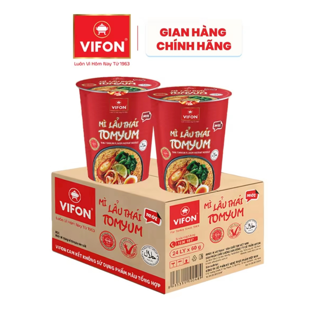 Mì Ly VIFON Vị Lẩu Thái Tomyum 60g/ Ly | Shopee Việt Nam