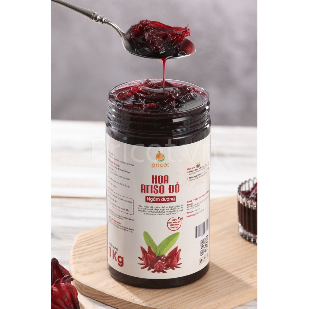 Hoa Atiso đỏ ngâm đường hũ 1Kg | Shopee Việt Nam