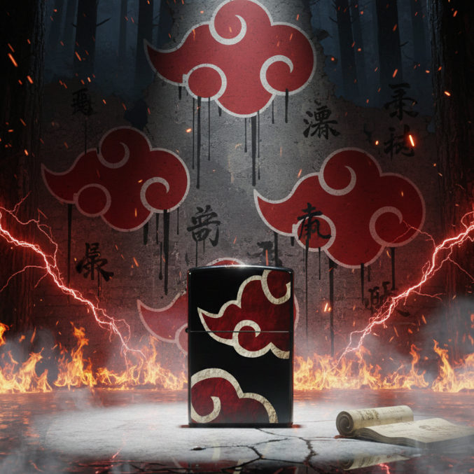 [Sưu tầm Naruto] Vỏ Zippo kim loại Akatsuki cực đẹp | Shopee Việt Nam