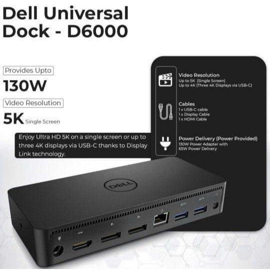 [ Rẻ vô địch ] Dock Dell D6000 - Dock Displaylink D6000 mở rộng 3 màn ...