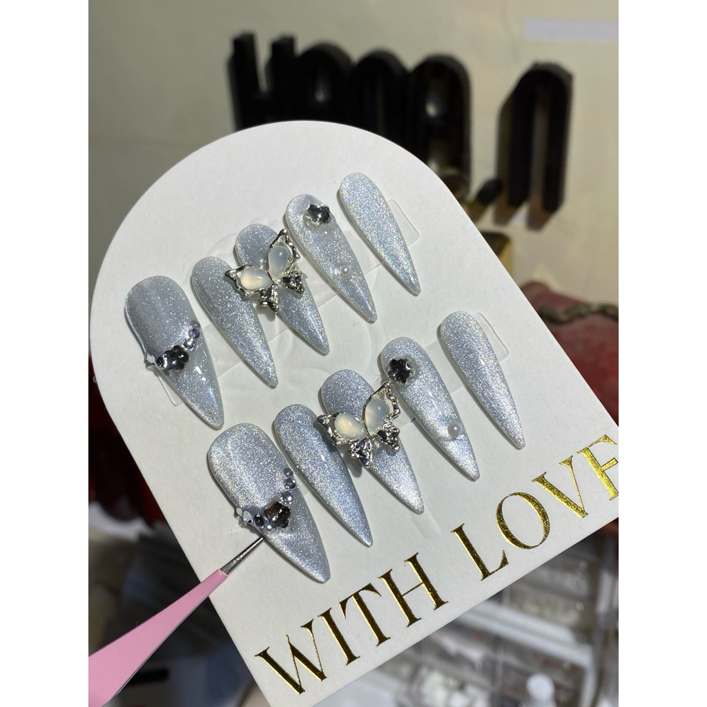 H115 nailbox thiết kế mắt mèo siêu xinh, cute, nailbox công chúa ...