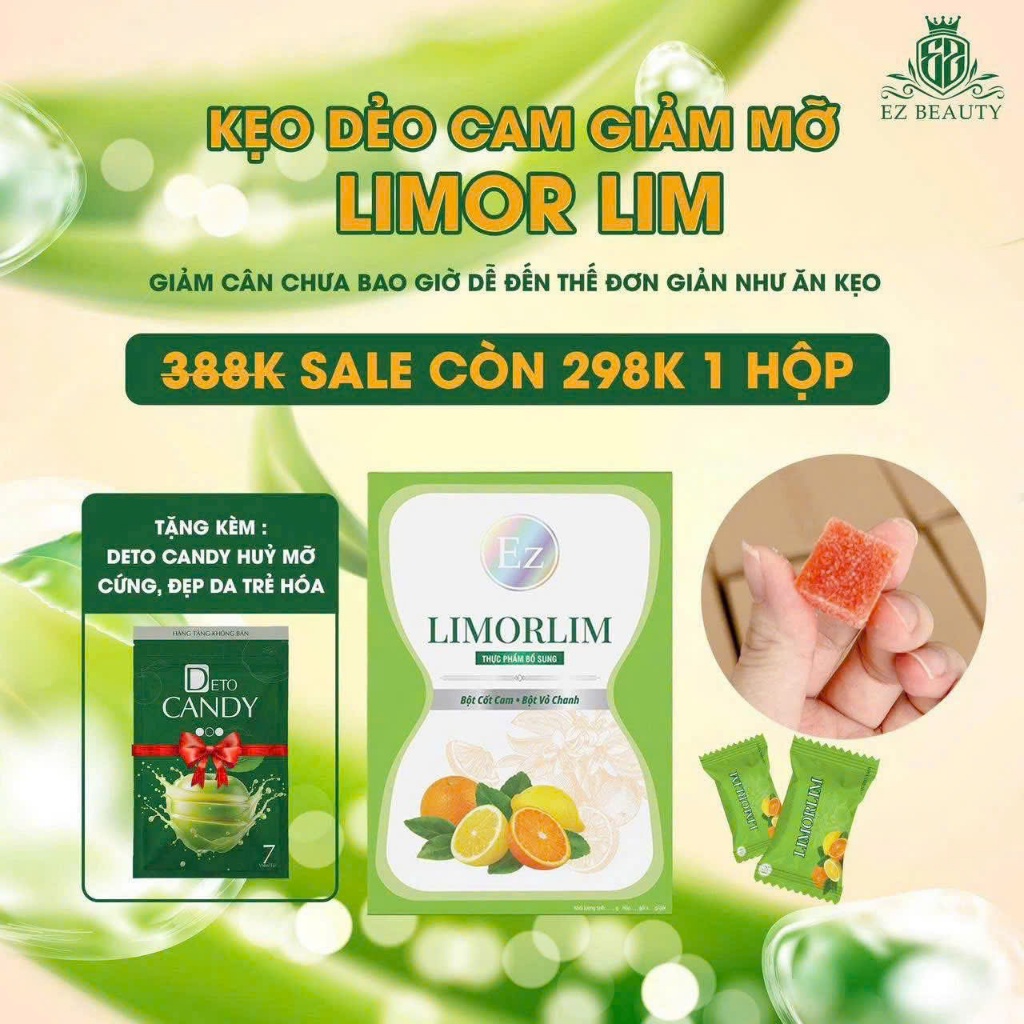KEO DEO CHANH GIAM CAN LIMOR LIM EZ, TANG KEM DETOX | Shopee Việt Nam