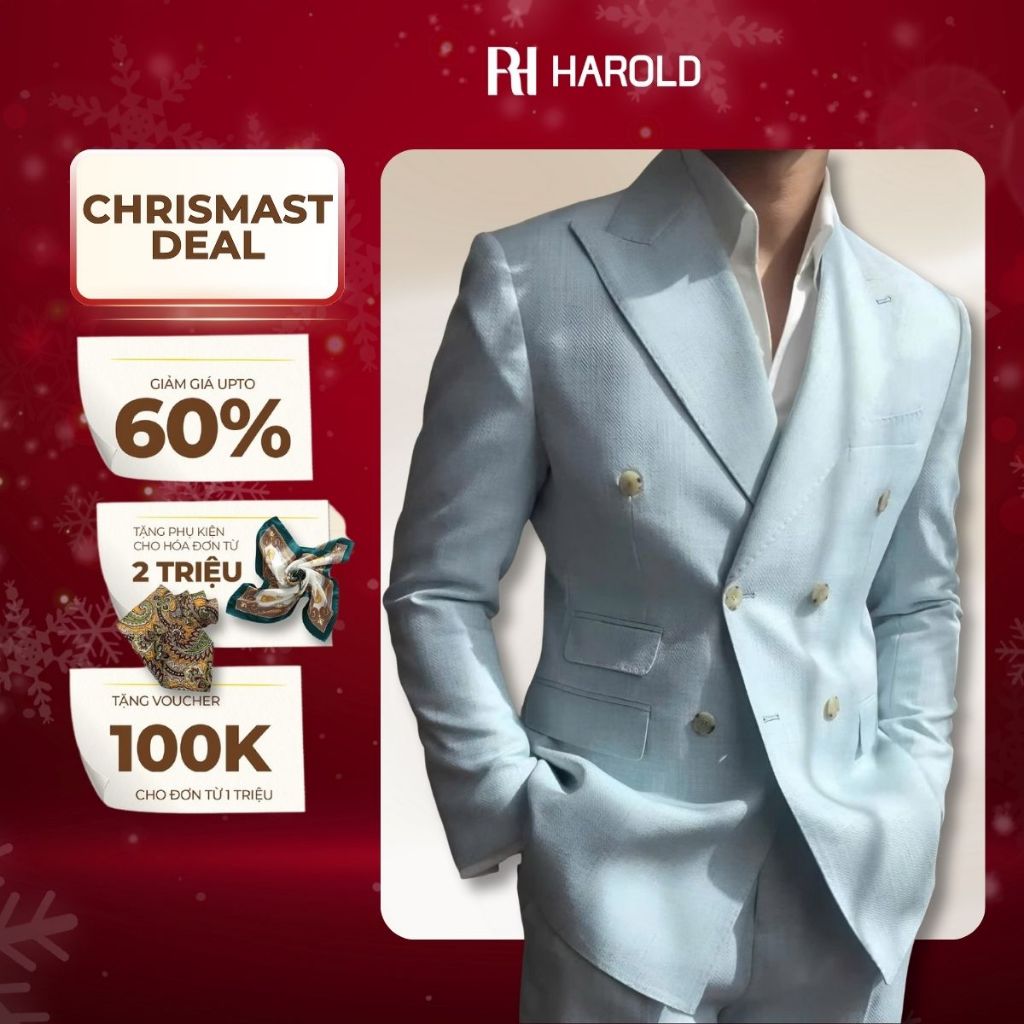 Suit Jacket Nam Cao Cấp Harold Mykonos Mist 2 Hàng Khuy Sang Trọng ...