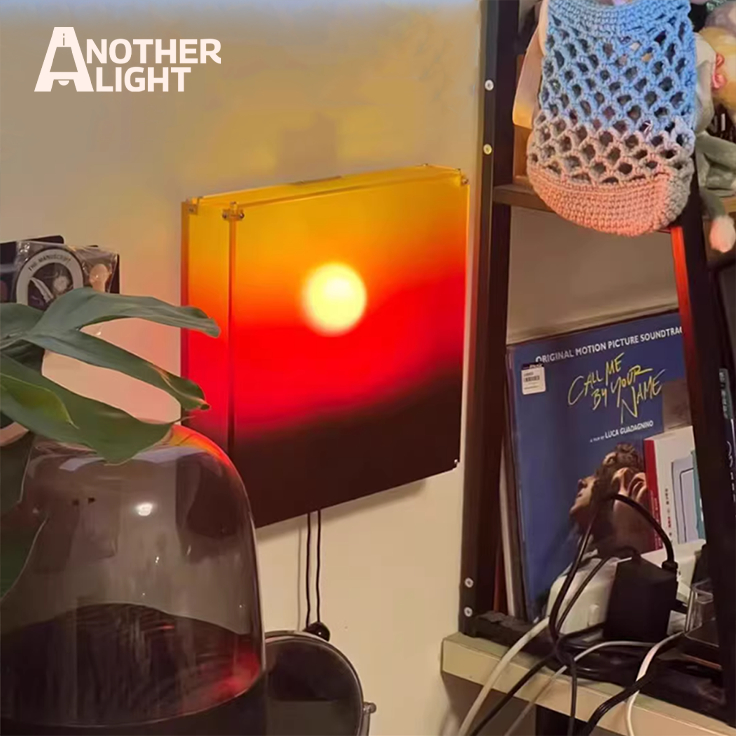 Đèn Treo Tường Sunset Wall Light | Đèn Decor Treo Tường Acrylic sạc USB ...