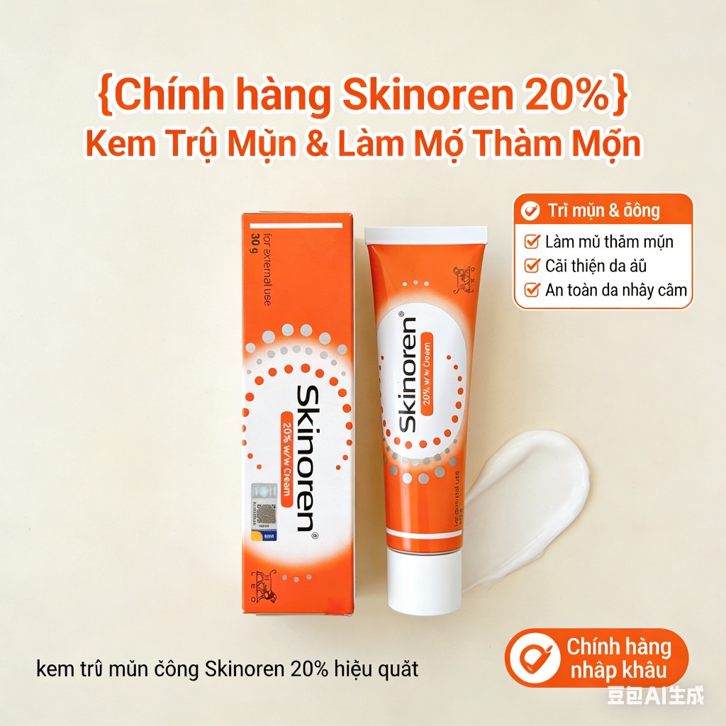 Skinoren 20% 30g Chính hãng - Giúp làm mờ thâm mụn & cải thiện da mụn ...