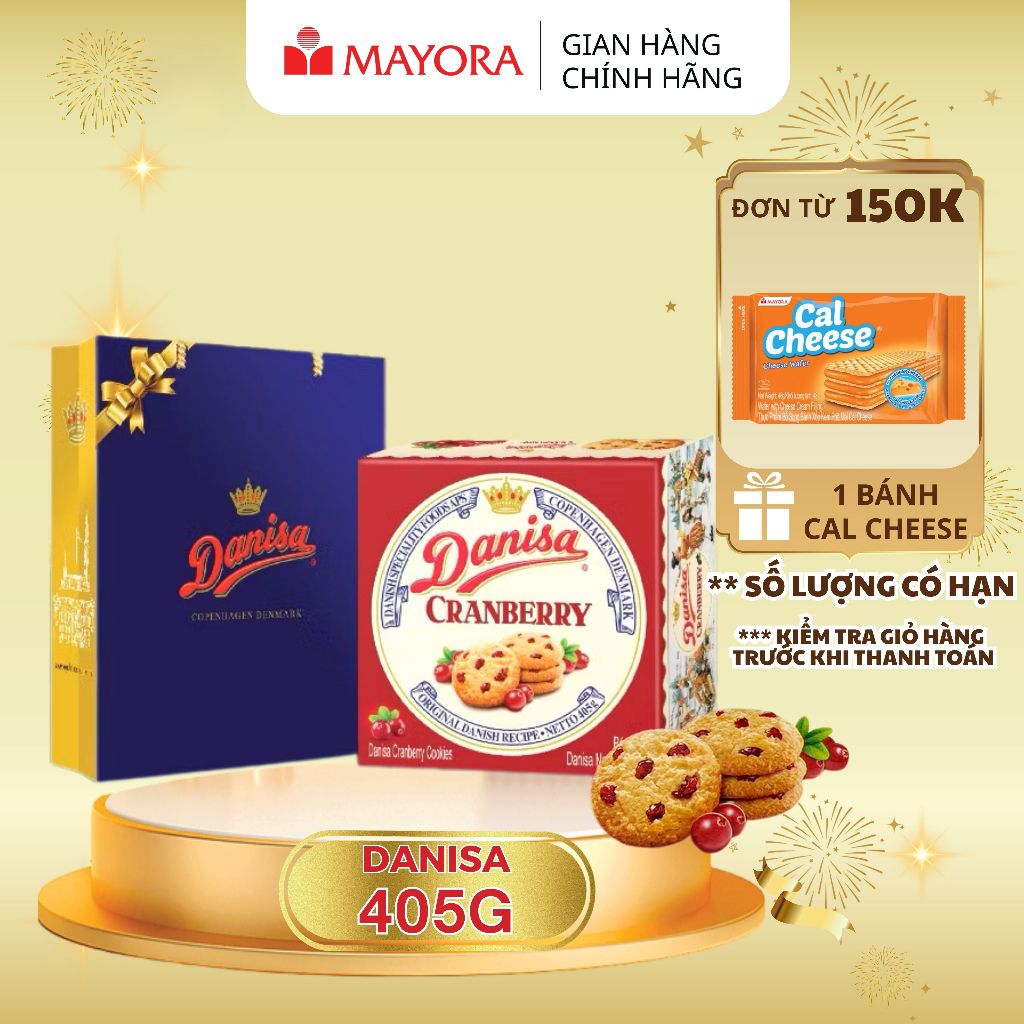 Bánh Quy Bơ Danisa Việt Quất Cranberry 405G | Shopee Việt Nam