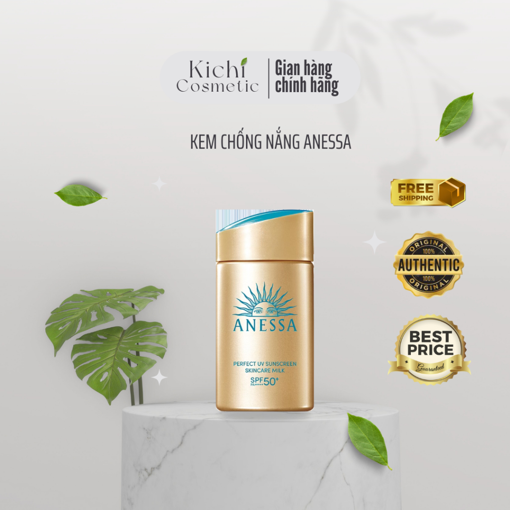 Kem chống nắng Anessa milk 60ml 90ml fullbox | Shopee Việt Nam