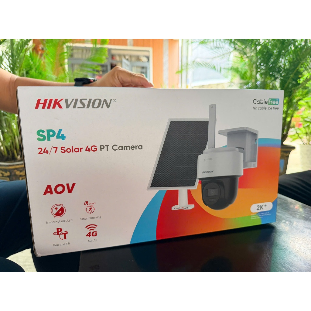 Camera Hikvision Năng Lượng Mặt Trời 4G AOV 24/7 4MP DS-2CFSP4/4G ...
