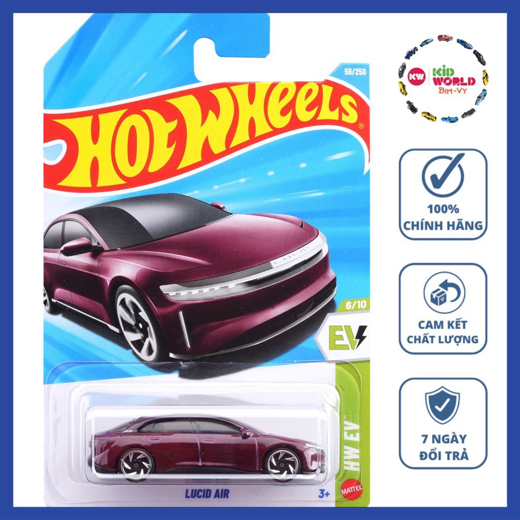 Xe mô hình Hot Wheels basic Lucid Air JJJ28. | Shopee Việt Nam