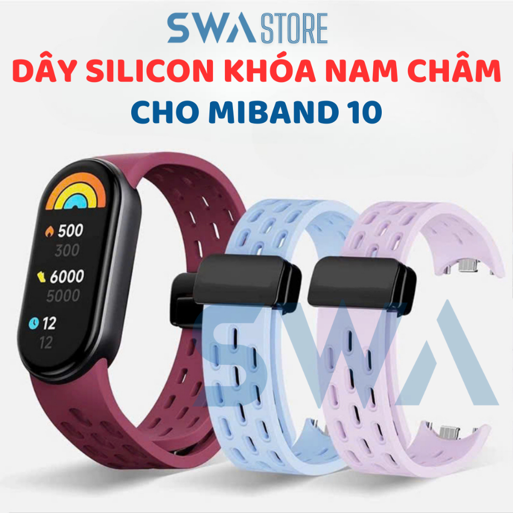 Dây Silicon Khóa Nam Châm MB13 Dùng Cho Vòng Đeo Tay Thông Minh Miband ...