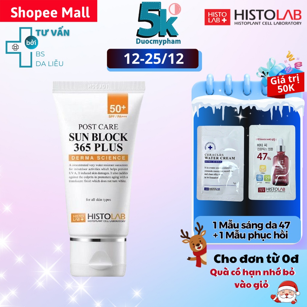 Kem Chống Nắng Vật Lý HISTOLAB Sun Block 365 Plus SPF50+/ PA+++ 50ml ...