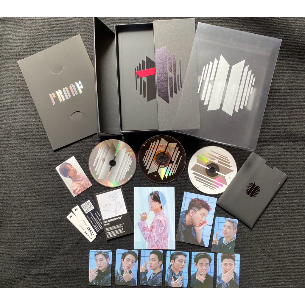 Bts album Proof special ver đã khui seal, gồm 4 cd photocard đủ đồ như ...