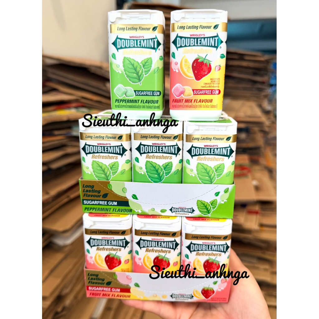 Hũ kẹo sing-gum không đường Doublemint Refreshers 40g | Shopee Việt Nam
