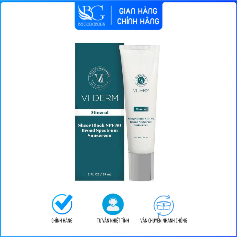Kem Chống Nắng VI Derm Mineral Sheer Block Spf 50 | Shopee Việt Nam