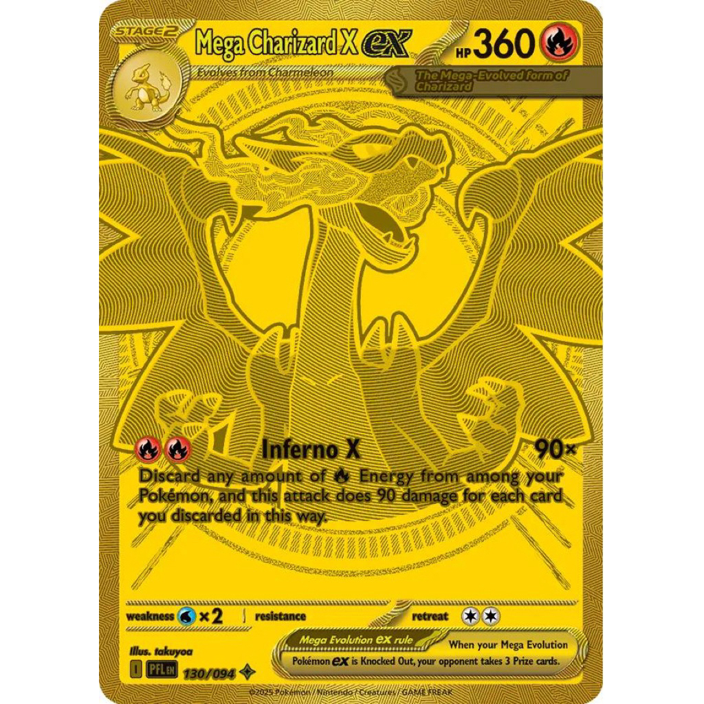 [Chính hãng] [PKM-ENG] Thẻ bài /Card Game POKEMON - Mega Charizard X ex ...