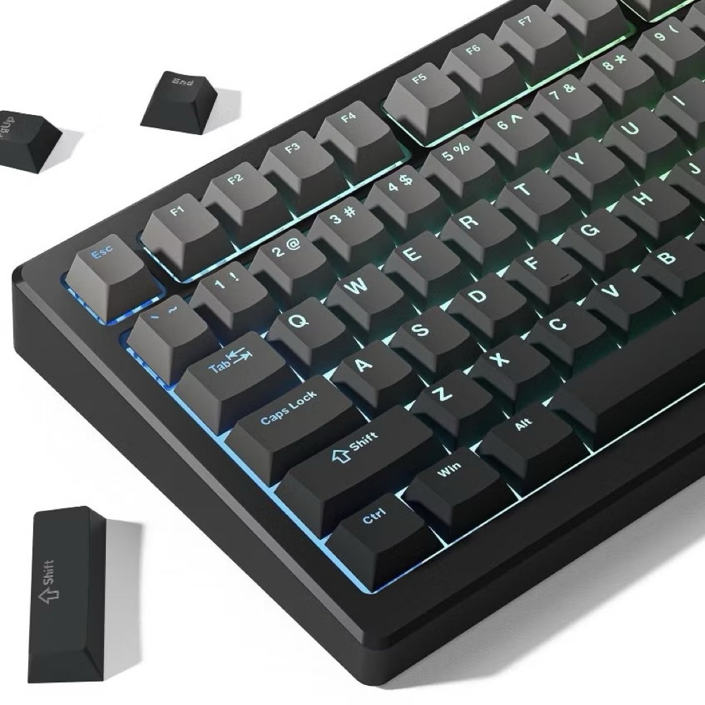 Bộ Keycap 132 nút Dark Shadow Shine Through 132 Keys Cherry Profile ...