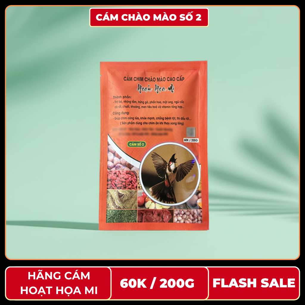 Thức ăn cho chim chào mào cao cấp hót đấu tốt Hoạt Họa Mi loại 200g ...