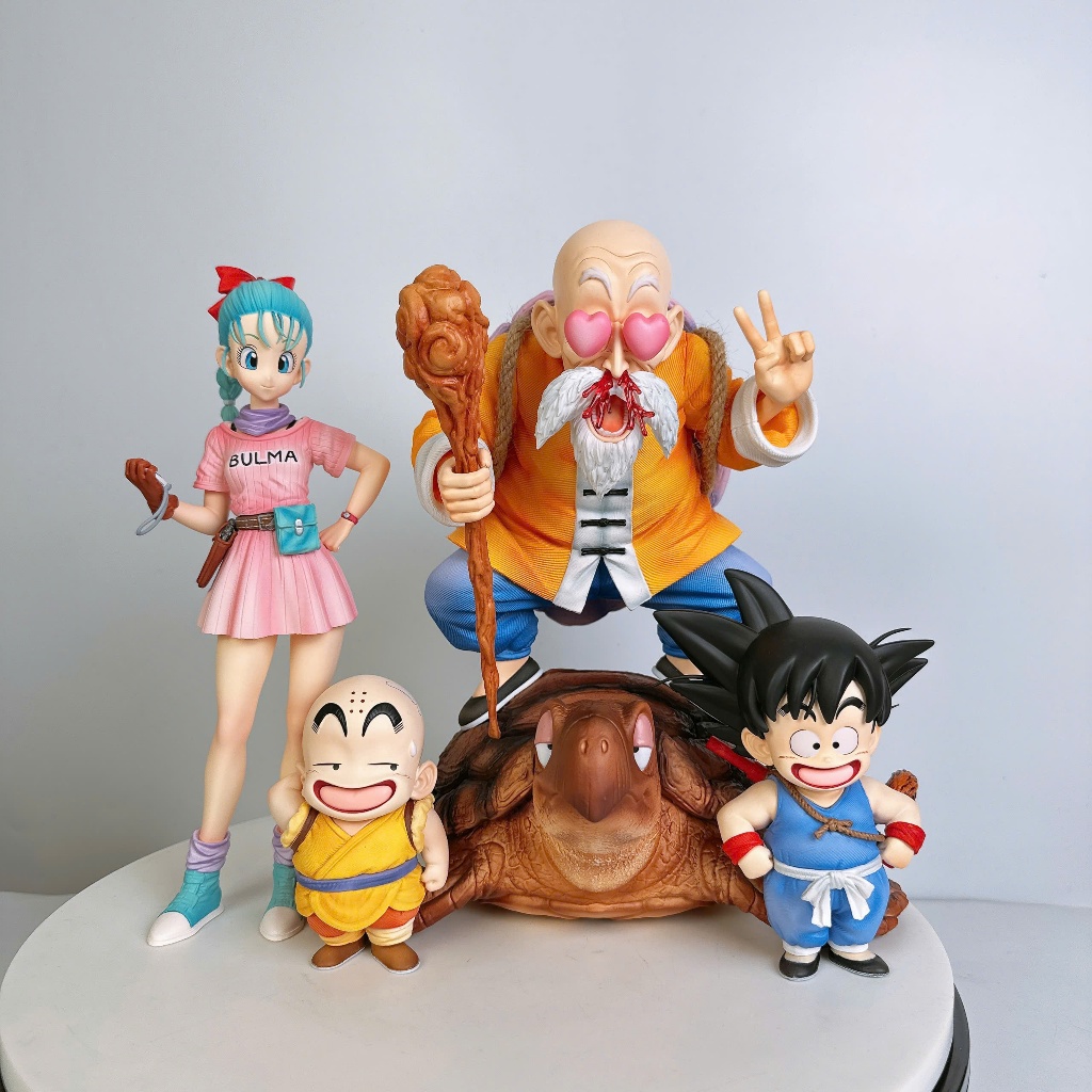 Mô Hình Quy Lão Tiên Sinh vs Goku vs Krilin, Bulma Thời Thơ Ấu Siêu Dễ ...