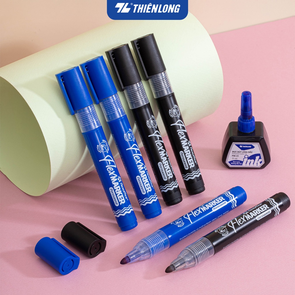 Combo Bút lông dầu Flexoffice Flex Marker FO-PM014/XK - Hàng xuất khẩu ...