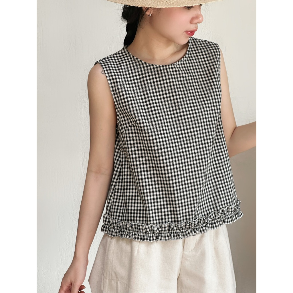 ÁO CARO CHÂN BÈO_AV2053 | Shopee Việt Nam