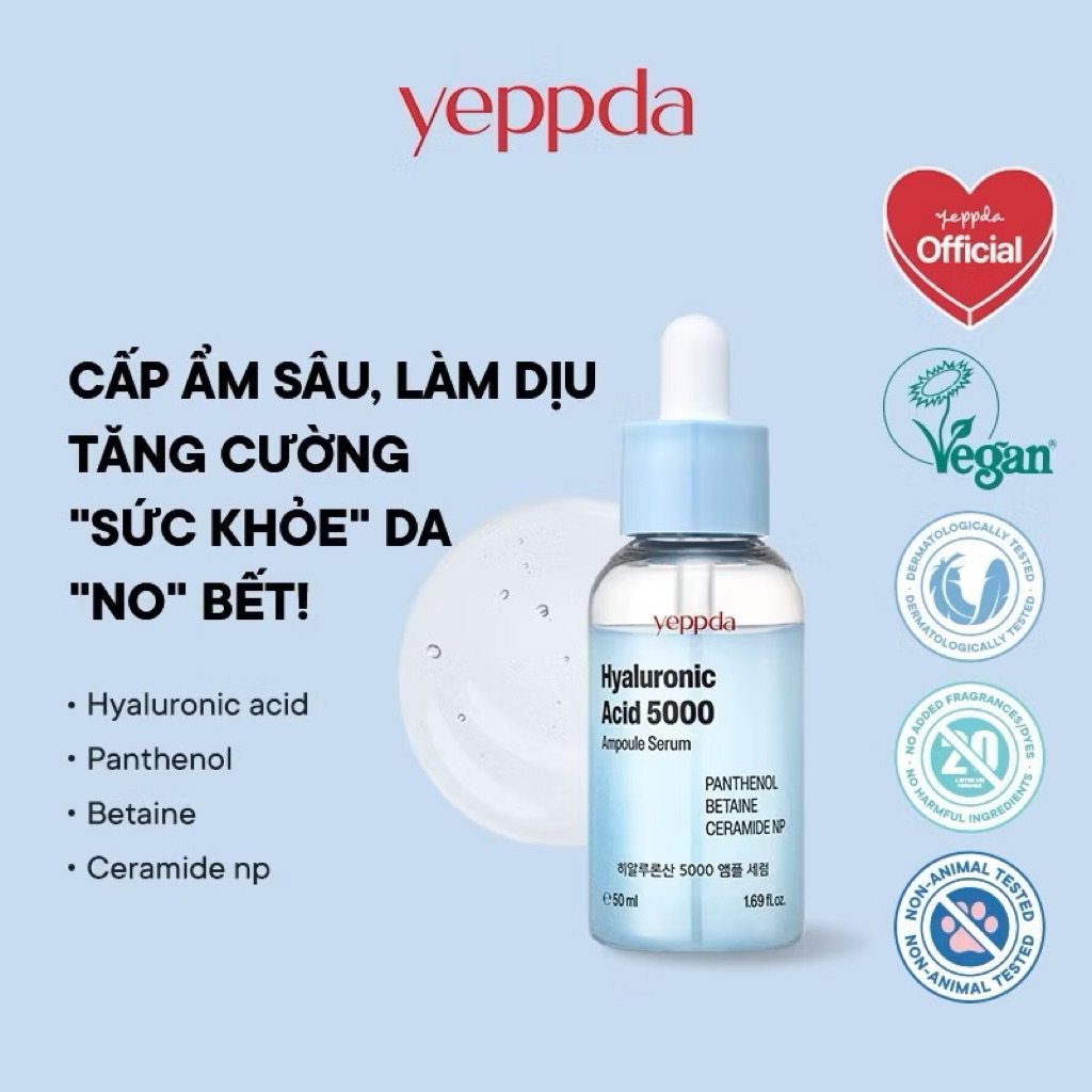 Serum Yeppda Hyaluronic Acid 5000 50ml | Shopee Việt Nam