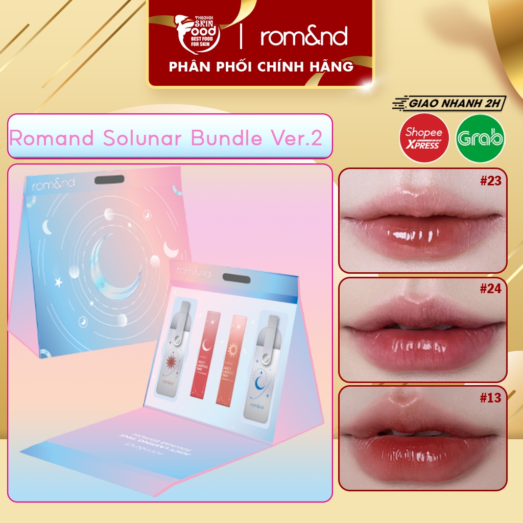 [Bundle 2 cây màu 23 + 24] Son tint lì Romand Juicy Lasting Tint ...