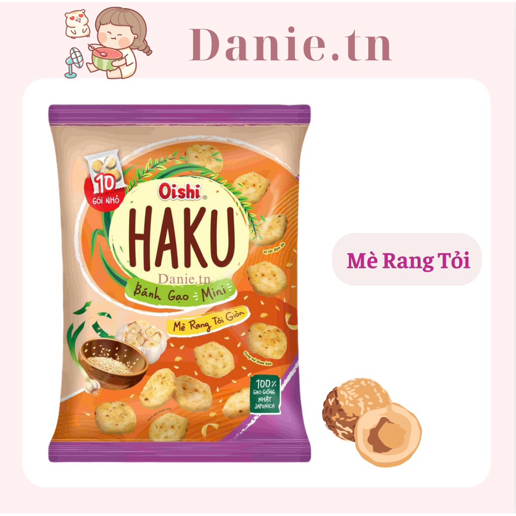 Bánh Gạo Haku Mini Vị Mè Rang Tỏi Giòn 150gr | Shopee Việt Nam