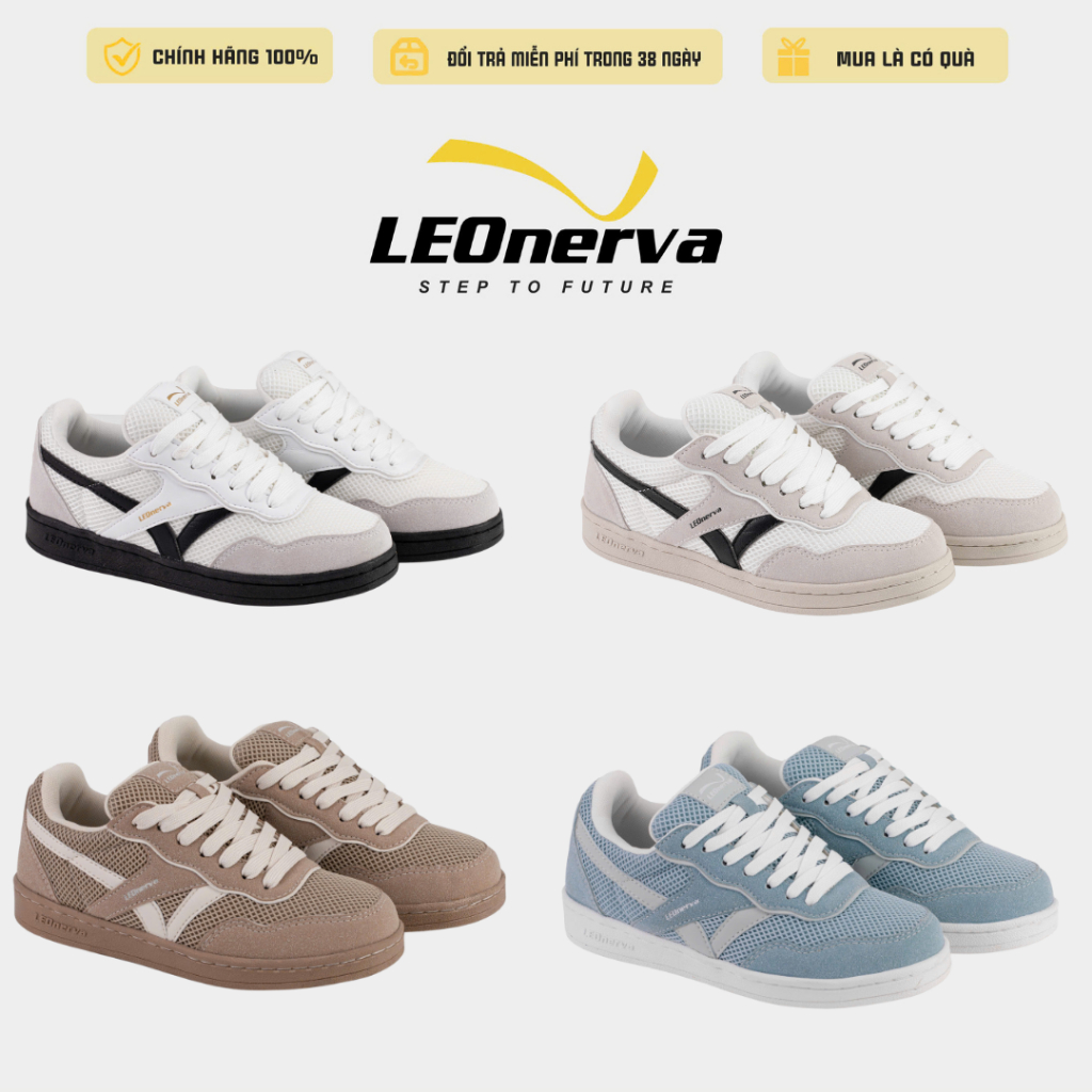 Giày Thể Thao Sneaker Unisex LEOnerva 808 Lưới VS2 - 5 Màu Bestseller ...