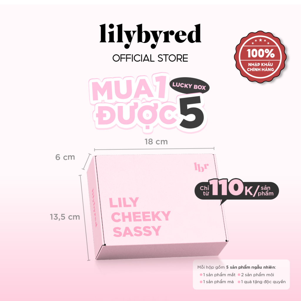 Lucky Box - Hộp quà mĩ phẩm makeup may mắn Lilybyred Tone Matching ...