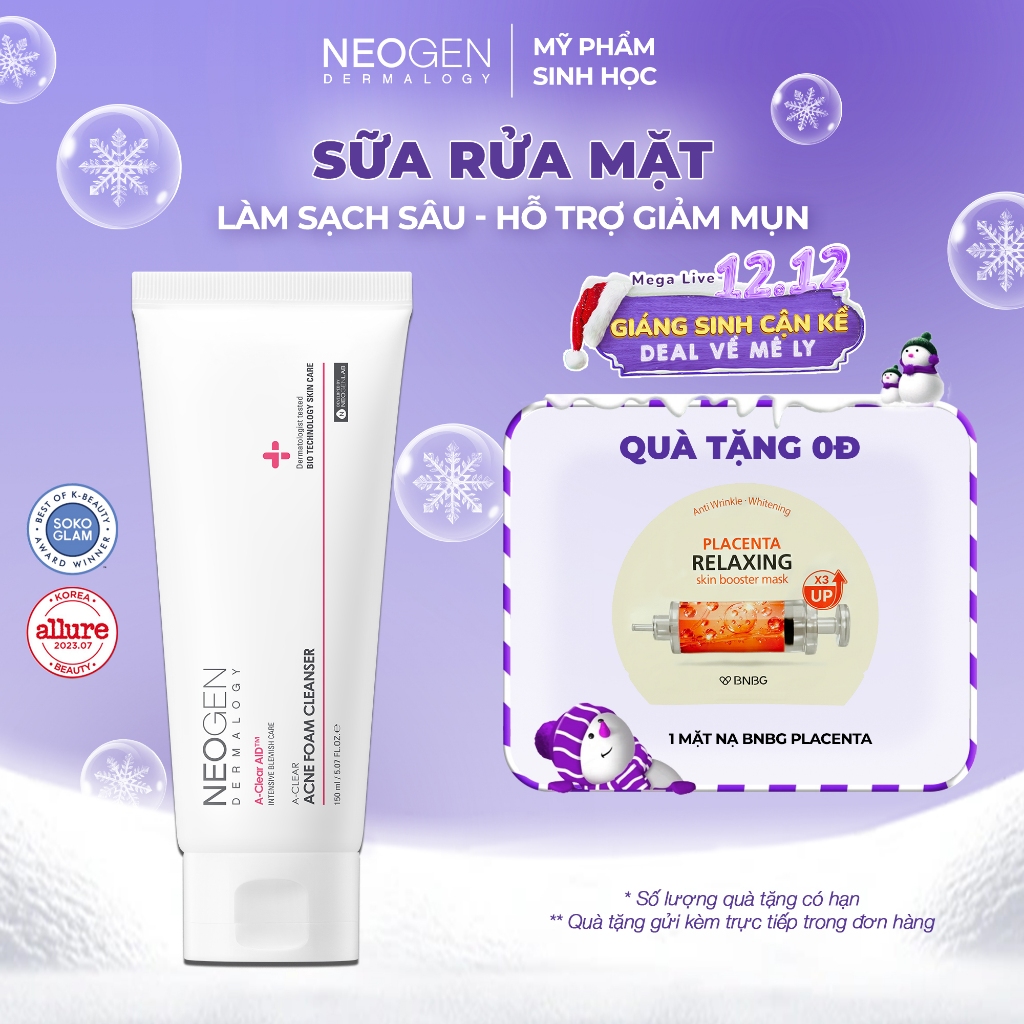 Sữa Rửa Mặt Dạng Gel Làm Sạch Sâu Cho Da Dầu Mụn Neogen Dermalogy A ...