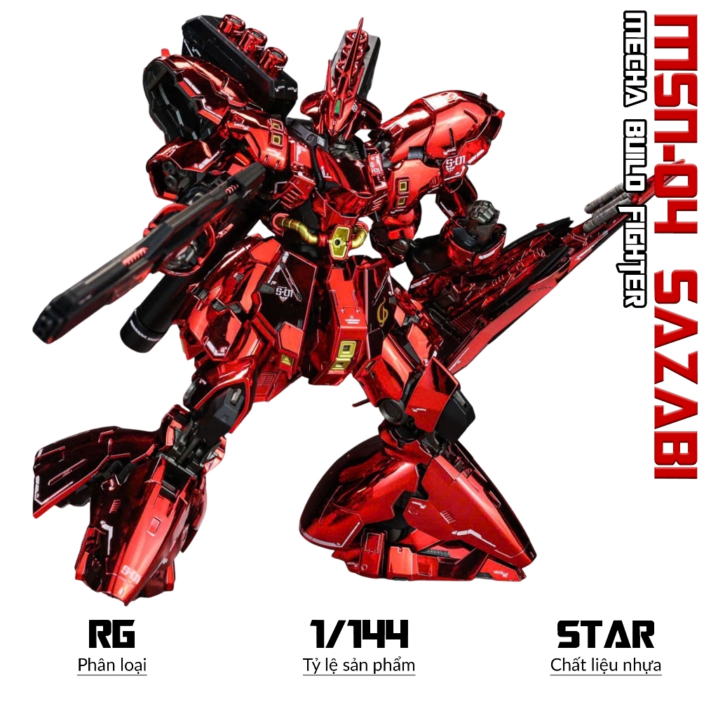 Mô hình Star RG Sazabi (Mechanical Core Plating Ver.) Tặng Effect ...