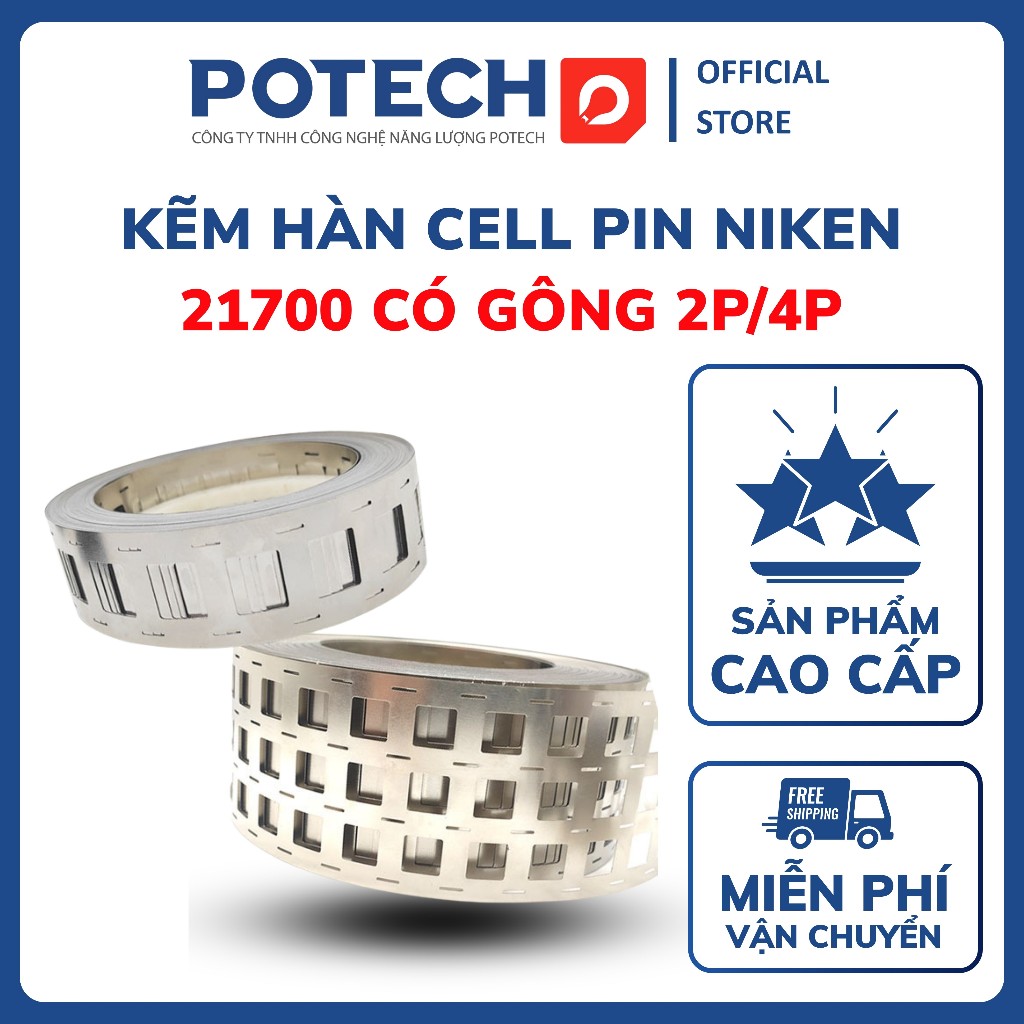 5 Mét | Tấm niken hàn cell pin 21700 có gông pin, kẽm hàn pin mạ niken ...