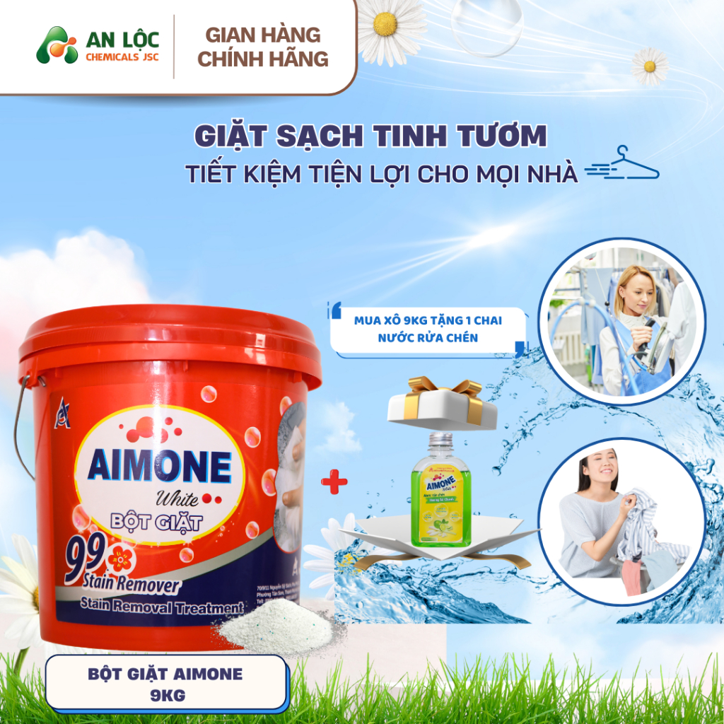 Bột Giặt Aimone 9kg –Sạch, thơm, tiện lợi, tiết kiệm | Shopee Việt Nam