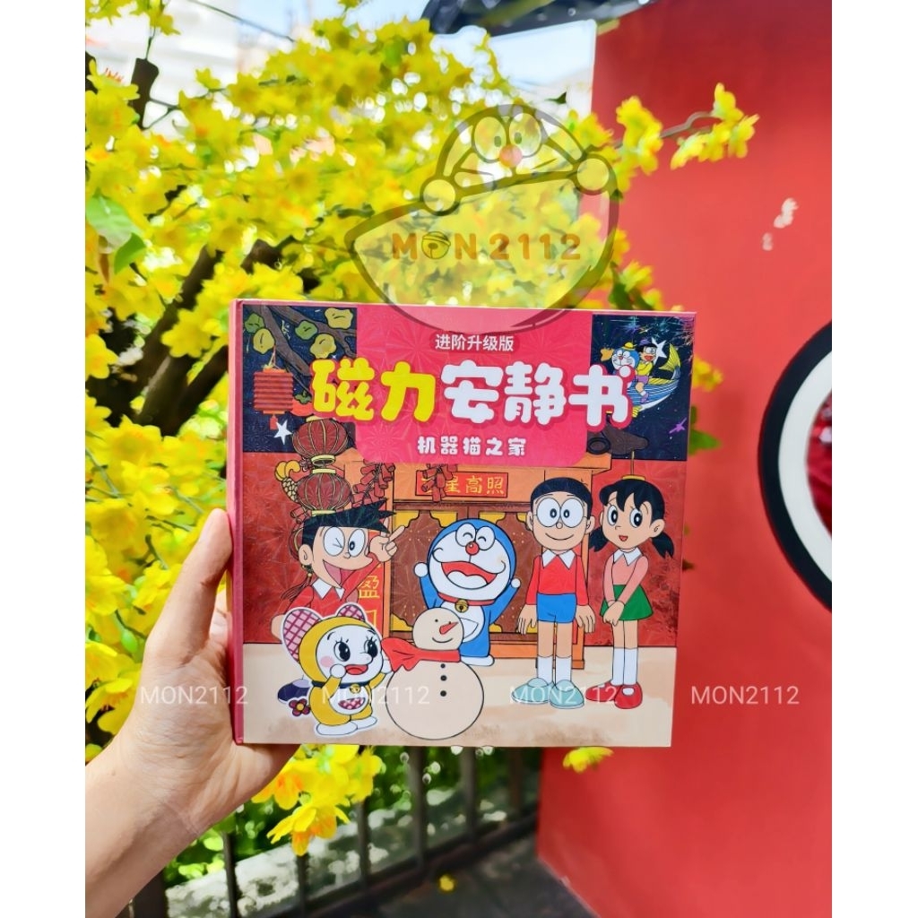 Đồ chơi bóc dán Doraemon Doremon sách dán nam châm từ tính sticker ...