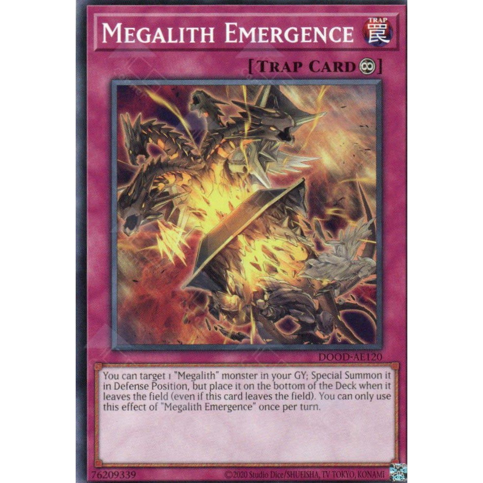 [KW2 Yugioh]* [EN-AE] Thẻ bài DOOD-AE120 Megalith Emergence (N ...