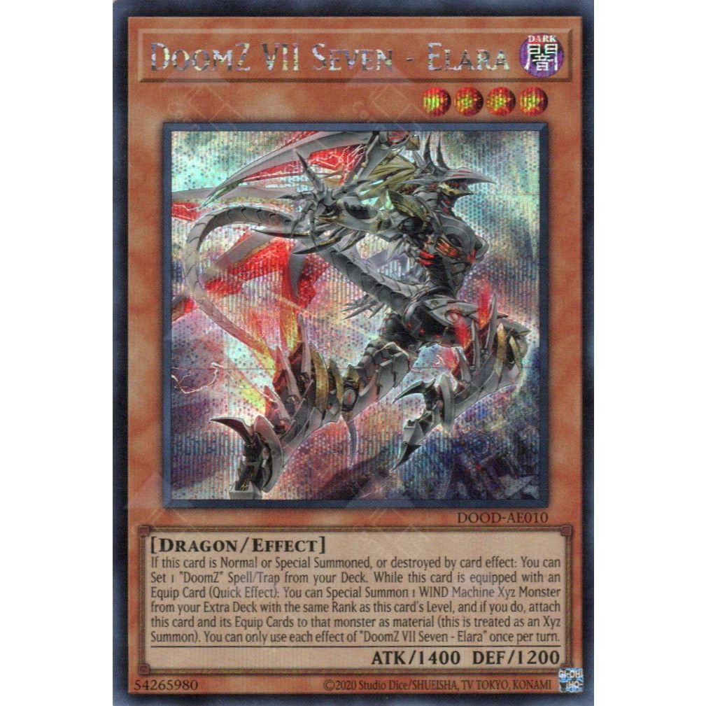 [KW2 Yugioh] [EN-AE] Thẻ DOOD-AE010 DoomZ VII Seven - Elara (SER ...