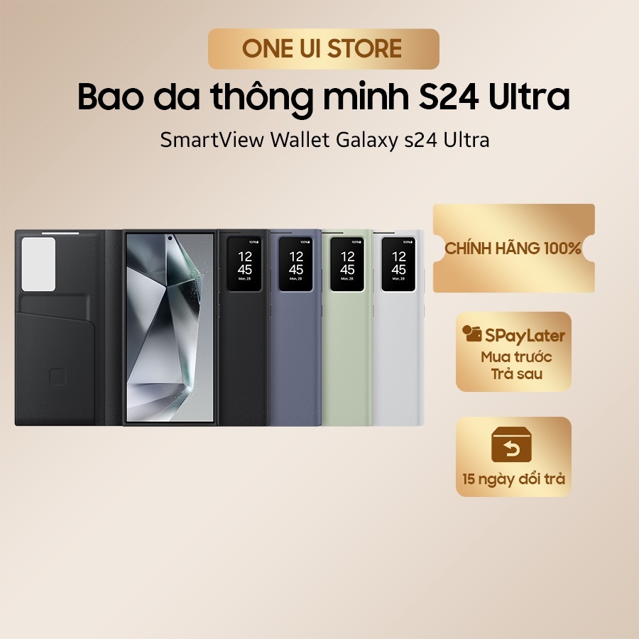 SmartView - Bao da thông minh Smart View Wallet Galaxy S24 Ultra chính ...