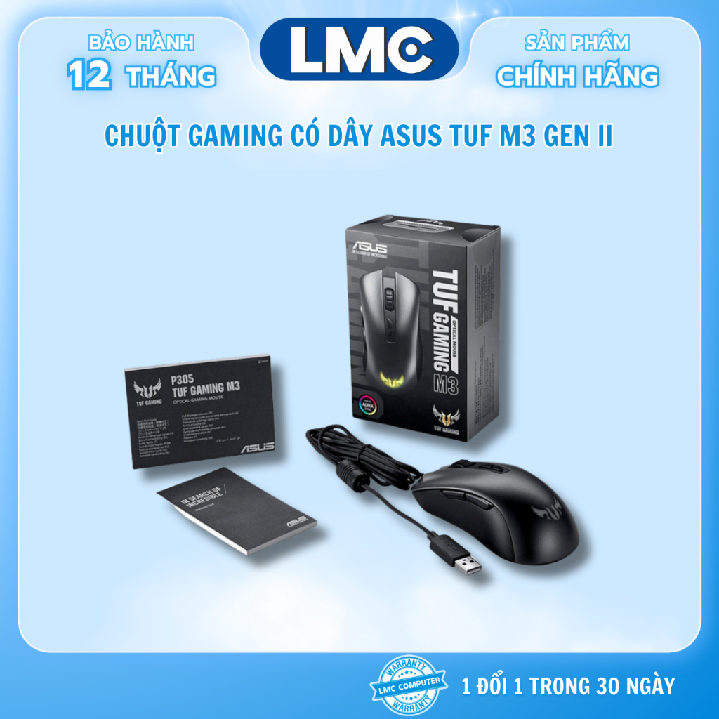 Chuột Asus TUF Gaming M3 Gen II ( 8000 DPI - 59g - RGB ) | Shopee Việt Nam