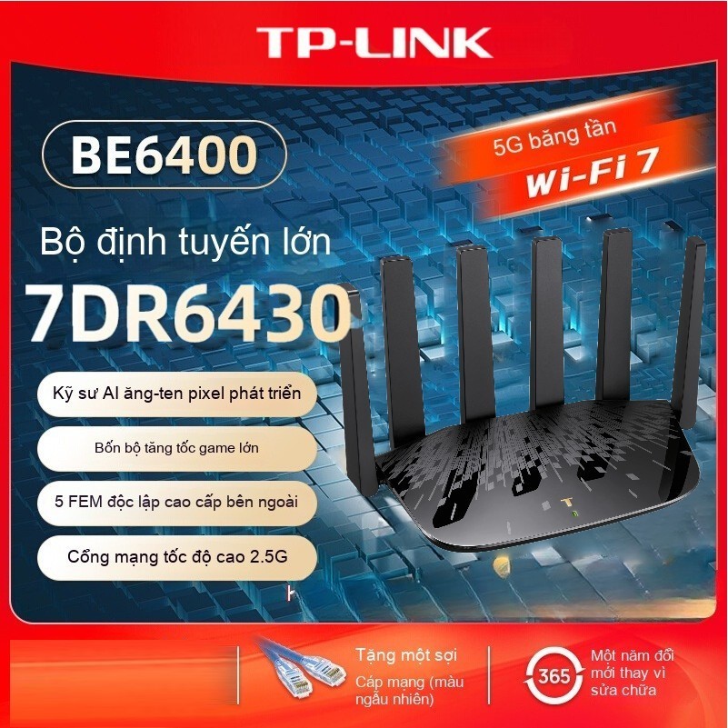 TP-Link Wifi 7 7dr6430 Wifi7 Cổng 2,5G / Wifi Mesh Wifi 7 🅼🅸 BE3600 ...