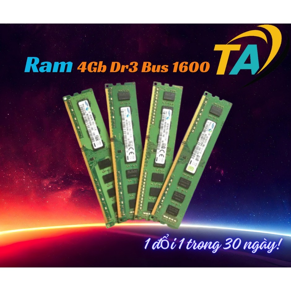 RAM DDR3 4GB Bus 1333 MHz (PC3-10600) và 1600 MHz (PC3-12800). | Shopee ...